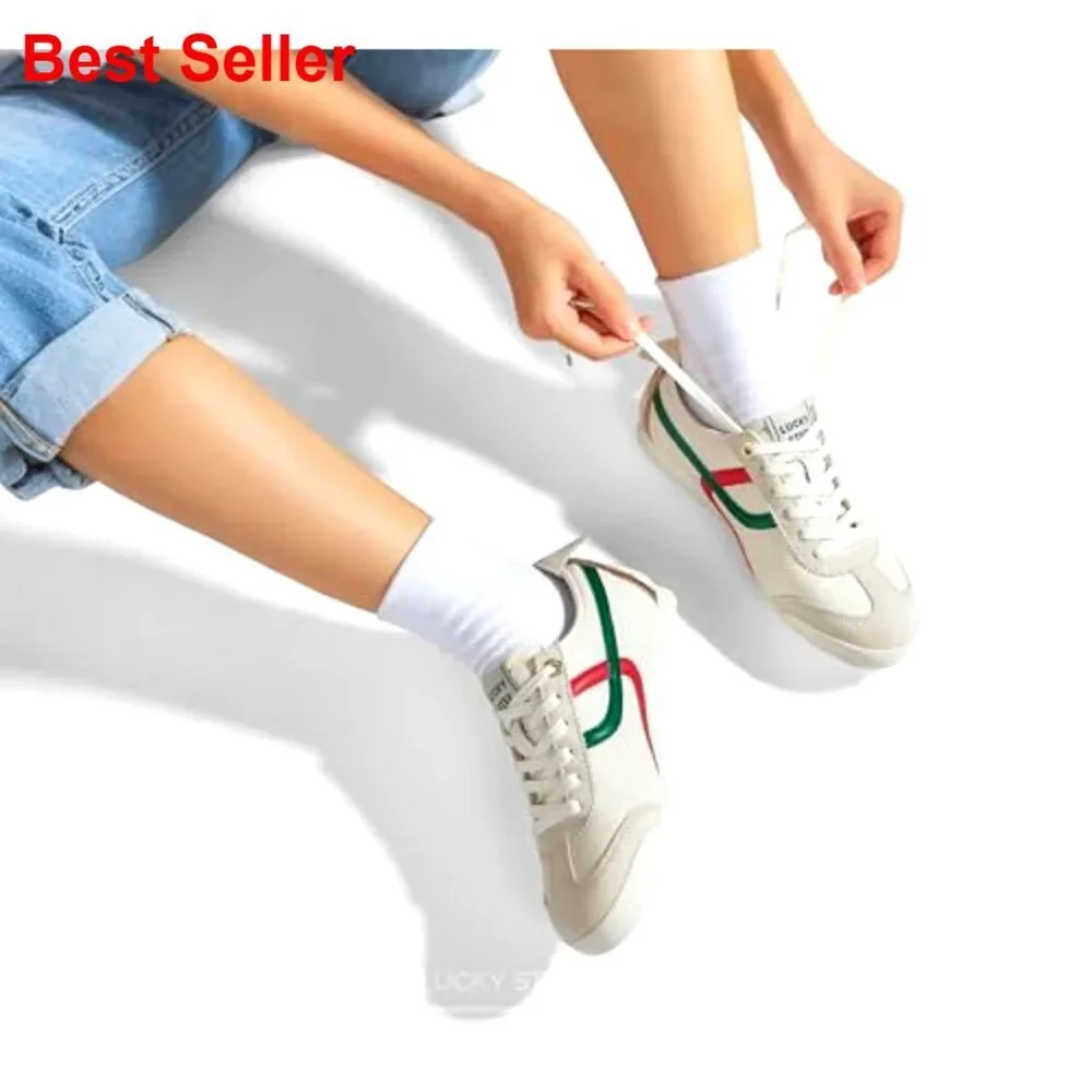 Shoes | Retro Sneakers With Faux Leather And Cow Suede Upper ...